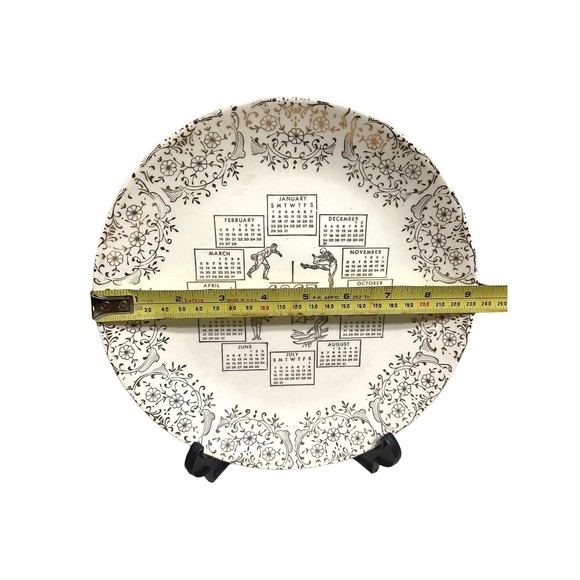 Unbranded | Other | Vintage 967 Calendar Plate Collectible Birthday ...